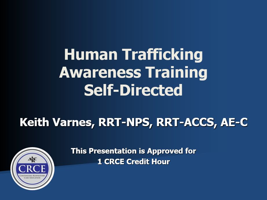 Human Trafficking Awareness Training – MUCMV